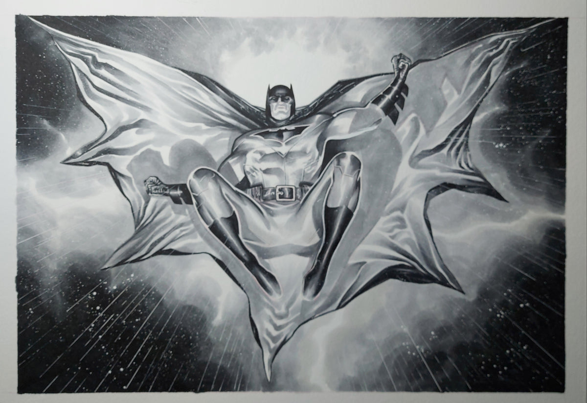 Rafa Sandoval Original Art Batman Illustration – Kirby's Comic Art