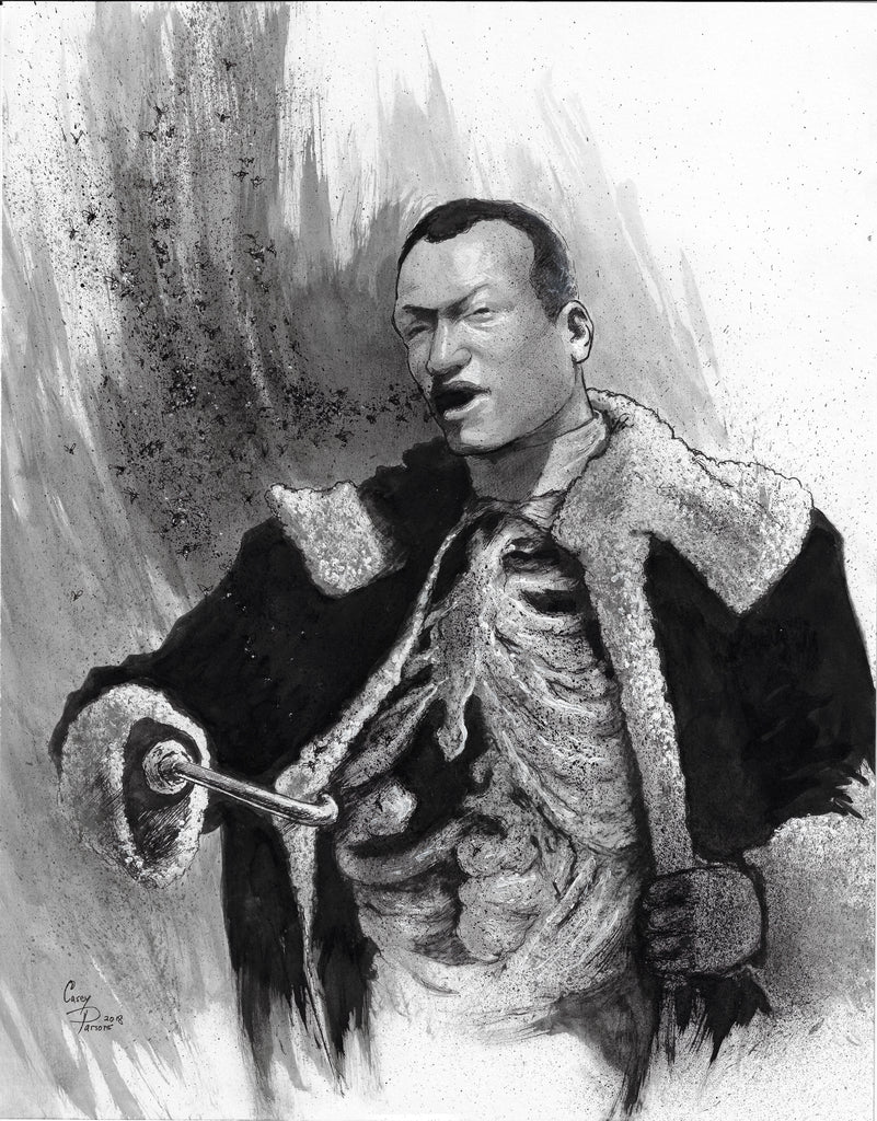 Casey Parsons Original Art Inktober Horror Candyman – Kirby's Comic Art