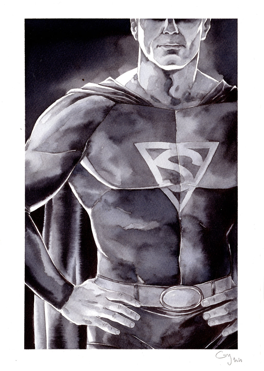 Guillaume Martinez Original Art Golden Age Superman Illustration ...