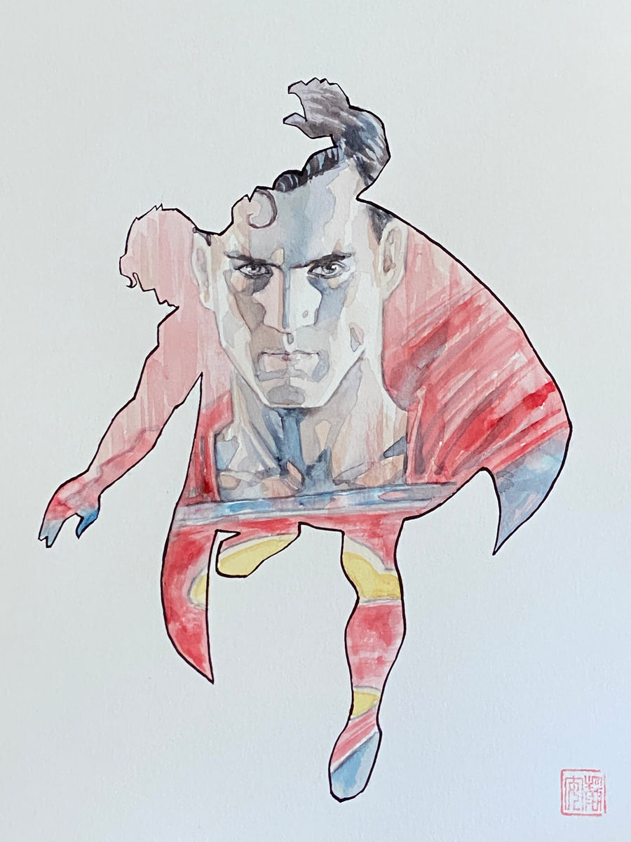 David Mack Original Art Superman Cover Study – Kirby's Comic Art