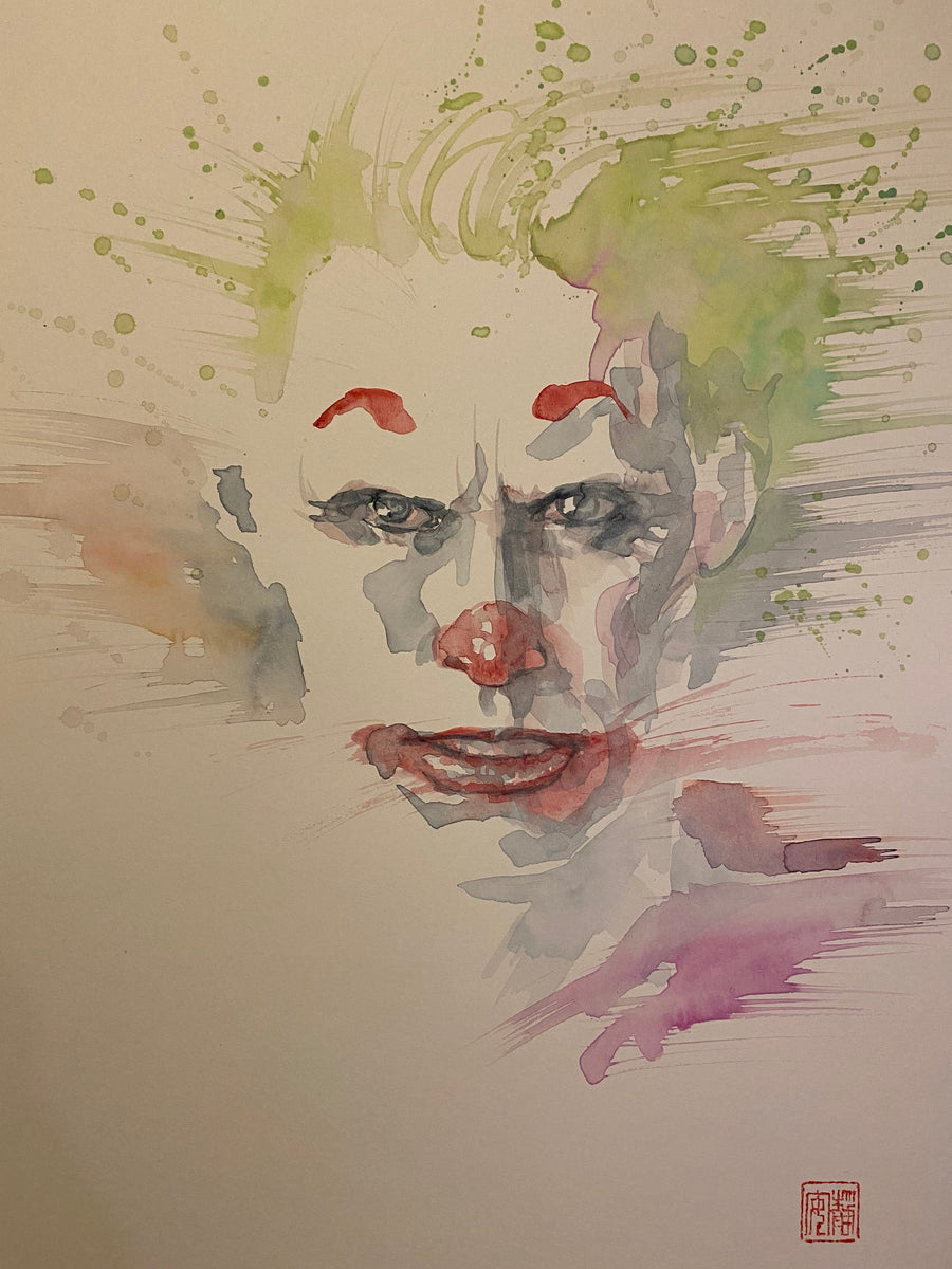 David Mack Original Art Joker Illustration – Kirby's Comic Art
